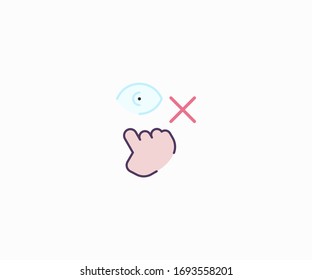 Covid19 Keep Your Hand Off Your Stock Vector (Royalty Free) 1693558201 ...