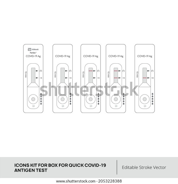 Covid19 Rapid Test Kit By Abbott Stock Vector (Royalty Free) 2053228388 ...