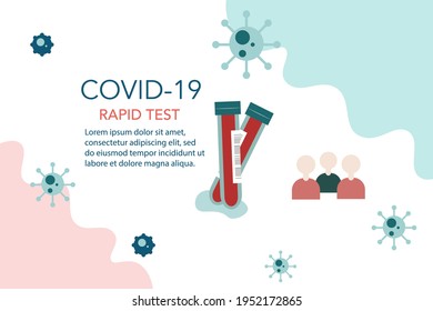 Covid19 Rapid Test Test Tube Vector: เวกเตอร์สต็อก (ปลอดค่าลิขสิทธิ์ ...