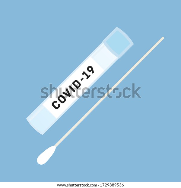 Covid19 Testing Swab Kit Covid19 Coronavirus Stock Vector (Royalty Free ...