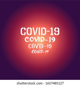 Covid19 Text Wth Gradient Pastel Abstract Stock Vector (Royalty Free ...