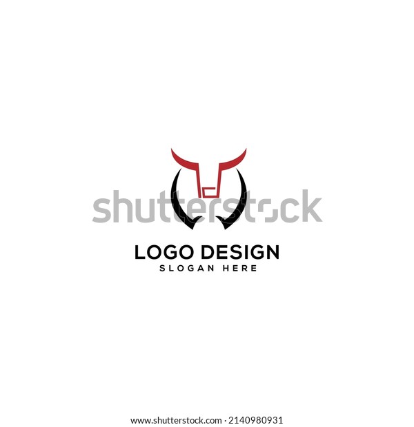 Cow Abstract Logo Design Vector Illustration Stock Vector (Royalty Free ...