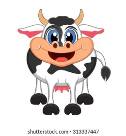 Sleepy Cow Cartoon 스톡 일러스트 317105972 | Shutterstock