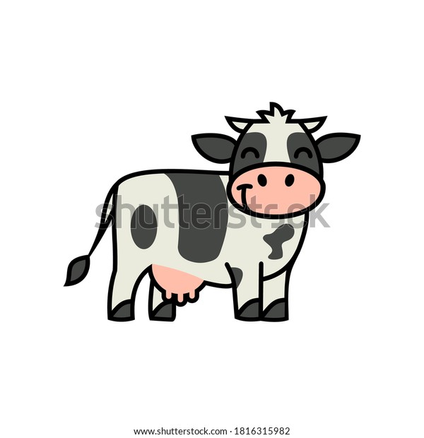 Cow Cute Illustration Designs Vector Perfect Stock Vector (Royalty Free ...