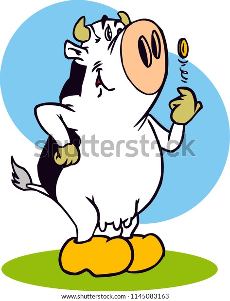 Cow Flip Coin Stock Vector (Royalty Free) 1145083163 | Shutterstock