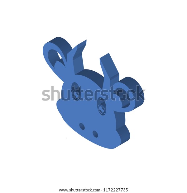 Cow Isometric Left Top View 3d Stock Vector (Royalty Free) 1172227735 ...