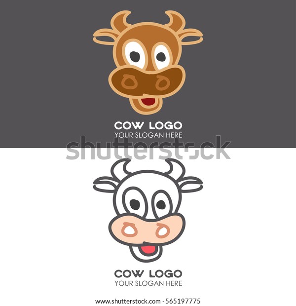 Cow Milk Logo Template Vector Eps10 Stock Vector (Royalty Free ...