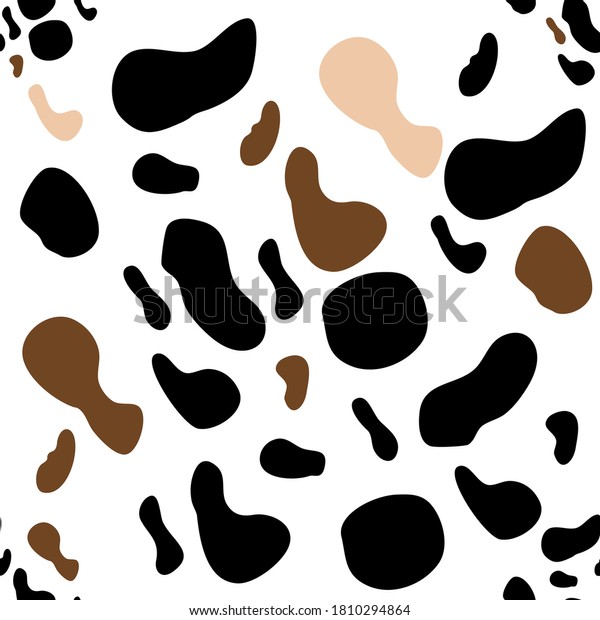 Cow Spots Seamless Pattern Endless Texture Stock Vector (Royalty Free ...
