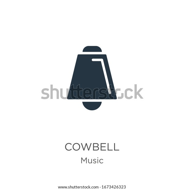 Cowbell Icon Vector Trendy Flat Cowbell Stock Vector (Royalty Free ...