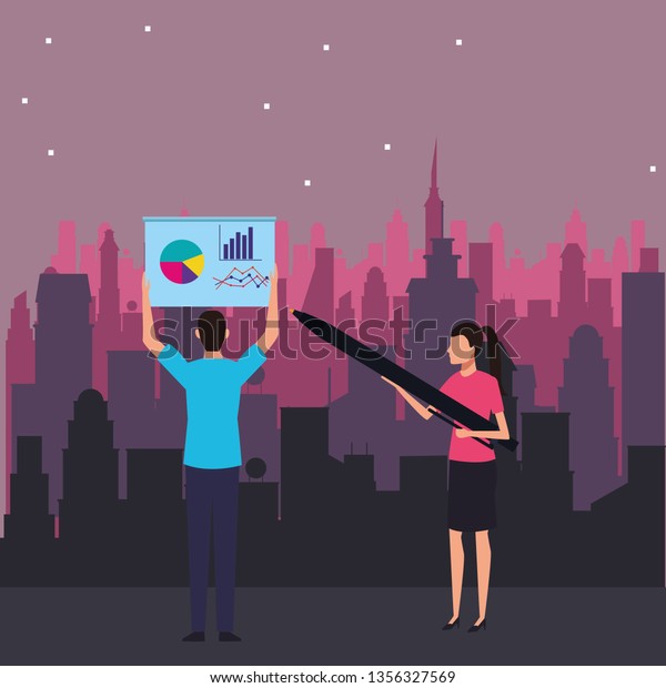 Coworkers Teamwork Cartoon Stock Vector (Royalty Free) 1356327569 ...