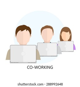 Coworking Icon Stock Vector (Royalty Free) 288992648 | Shutterstock