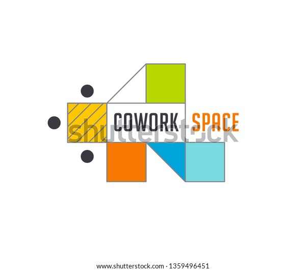 Coworking Space Networking Zone Logo Icon Stock Vector (Royalty Free ...