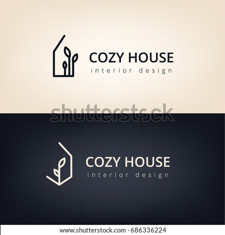 Cozy Logo House 스톡 벡터(사용료 없음) 686336224 - Shutterstock