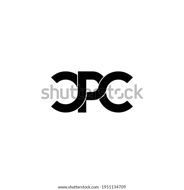 Cpc Letter Original Monogram Logo Design Stock Vector (Royalty Free ...