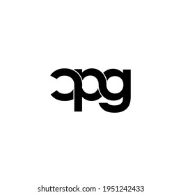 Cpg Letter Original Monogram Logo Design Stock Vector (Royalty Free ...