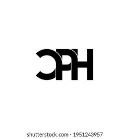 Cph Letter Original Monogram Logo Design Stock Vector (Royalty Free ...
