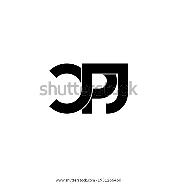 Cpj Letter Original Monogram Logo Design Stock Vector (Royalty Free ...
