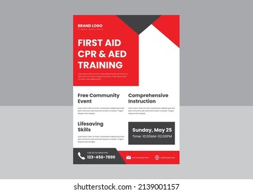 34 First aid training brochure Images, Stock Photos & Vectors ...