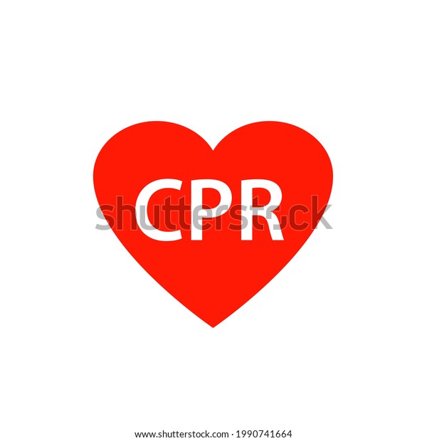 Cpr Heart Icon Clipart Image Isolated: vetor stock (livre de direitos ...