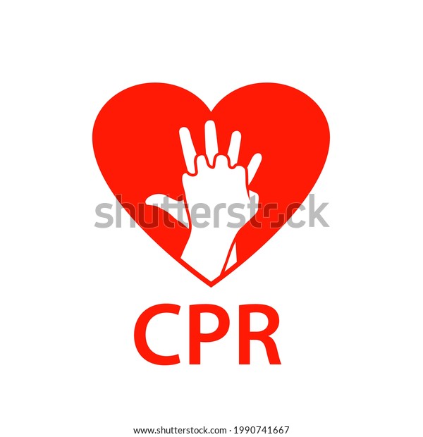 Cpr Heart Icon Clipart Image Isolated Stock Vector (Royalty Free ...