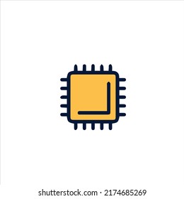 Cpu Icon Design Stock Illustration On Stock Vector (Royalty Free ...