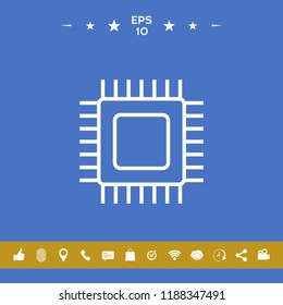 Cpu Symbol Icon Stock Vector (Royalty Free) 1188347491 | Shutterstock