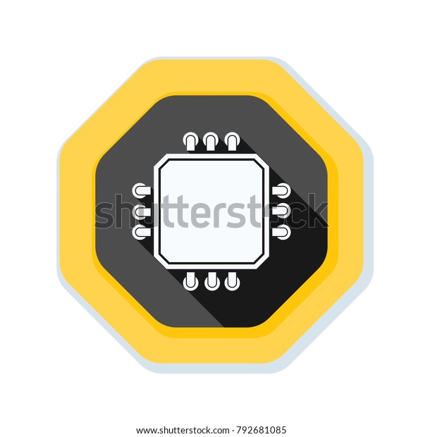 Cpu Warning Sign Illustration Stock Vector (Royalty Free) 792681085 ...