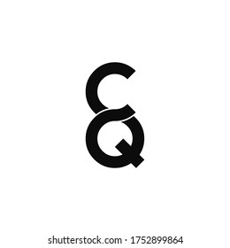 Cq Letter Original Monogram Logo Design Stock Vector (Royalty Free ...