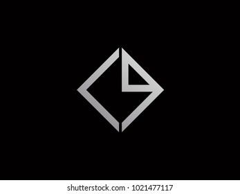 Cq Square Shape Silver Color Logo Stock Vector (Royalty Free ...