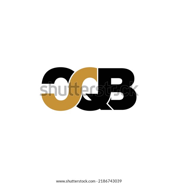 CQB diseño de logotipo de monograma: vector de stock (libre de regalías ...