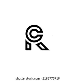 Cr Letter Logo Vector Illustration Stock Vector (Royalty Free ...