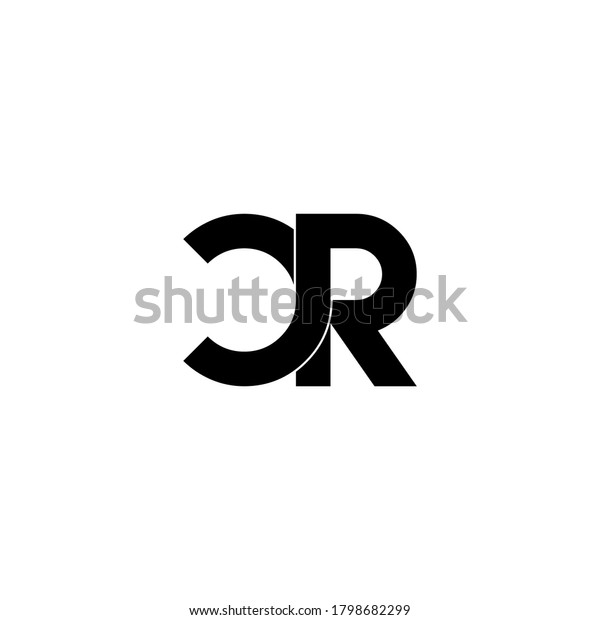 Cr Letter Original Monogram Logo Design Stock Vector (Royalty Free ...