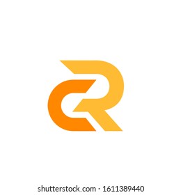 Cr Logo Design Simple Modern Template Stock Vector (Royalty Free ...