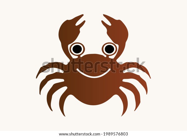 Crab Icon Simple Vector Illustration Stock Vector (Royalty Free ...