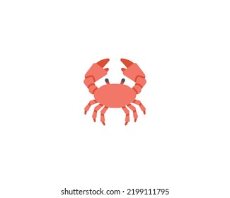Crab Vector Isolated Emoji Icon Crab Stock Vector (Royalty Free ...