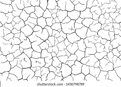 Crack Ground Abstract Background On White Stock Vector (Royalty Free ...