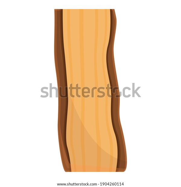 Crack Tree Plank Icon Cartoon Crack Stock Vector (Royalty Free ...
