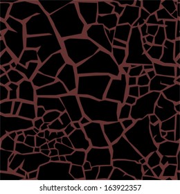 Cracked Clay Ground Seamless Pattern Stock Vector (Royalty Free ...