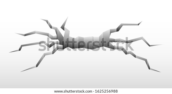 Cracked Ground Background Vector Illustration Stock Vector (Royalty ...
