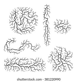 Cracks Templates Vector Illustration Stock Vector (Royalty Free ...