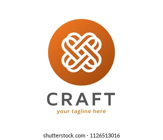 Craft Logo Design Template Stock Vector (Royalty Free) 1126513016 ...