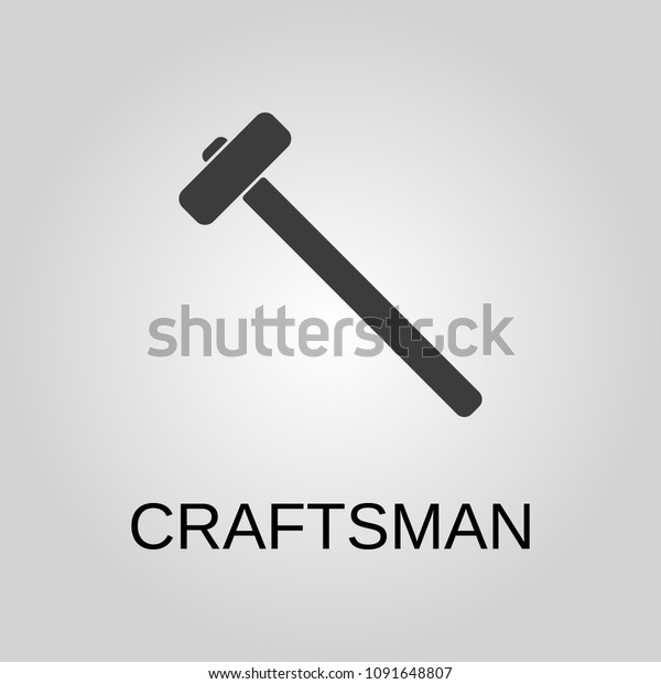 Craftsman Icon Craftsman Symbol Flat Design Stock Vector (Royalty Free ...