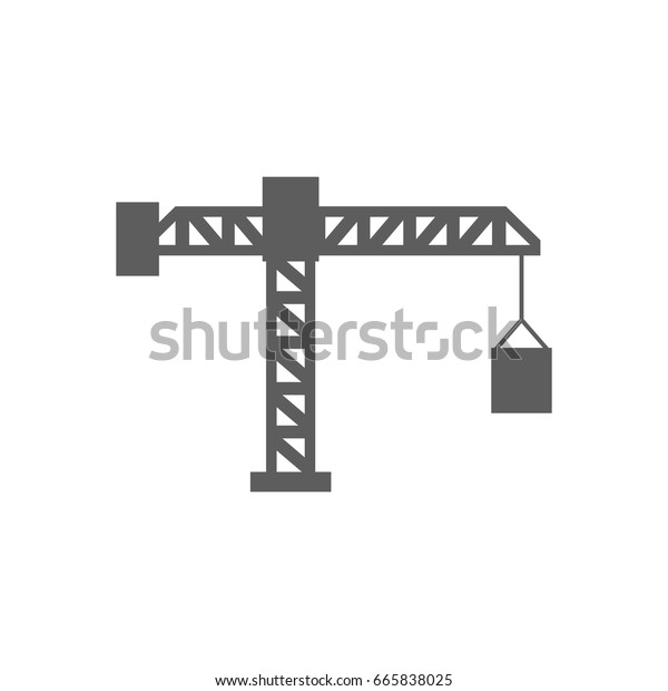 Crane Icon Trendy Flat Style Isolated Stock Vector (Royalty Free ...