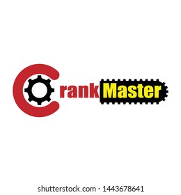 Crank Master Logo Icon Vector Template: vector de stock (libre de ...