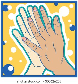 Crap Crap These Illustrations Gesture That: vector de stock (libre de ...