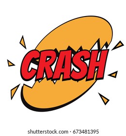 Crash Comic Word Pop Art Retro Stock Vector (Royalty Free) 673481395 ...