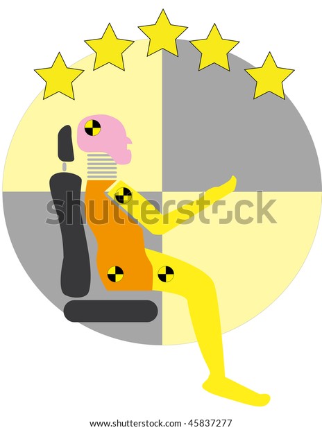 Crash Test Dummy Danger Symbol: vector de stock (libre de regalías ...