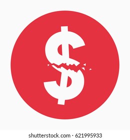 3,326 Broken dollar sign Images, Stock Photos & Vectors | Shutterstock