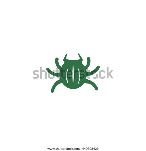 Crawling Beetle Icon Stock Vector (Royalty Free) 440308429 | Shutterstock