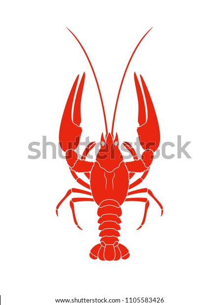 Crayfish Logo Isolated Crayfish On White Stock Vector (Royalty Free ...